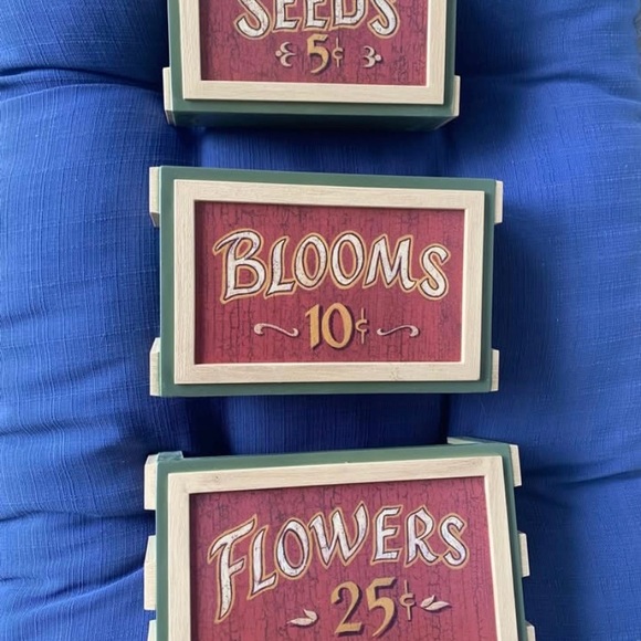 Home Interiors | Accents | Home Interiors Rustic Seed Box Set Red And ...
